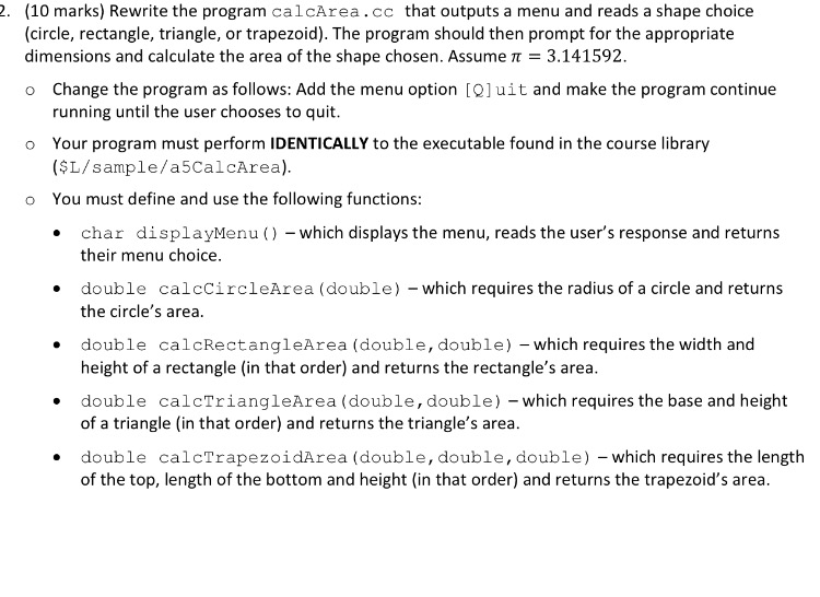 Solved Note: Modify the code below using specific functions | Chegg.com