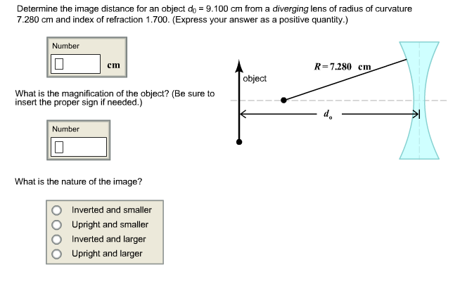 Solved Determine the image distance for an object do 9.100 | Chegg.com