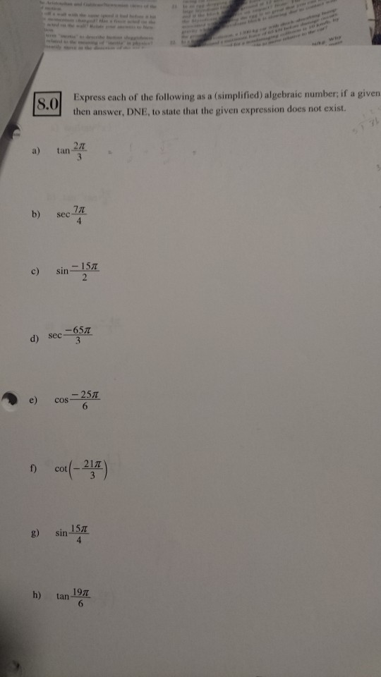 Solved Express each of the following as a (simplified) | Chegg.com