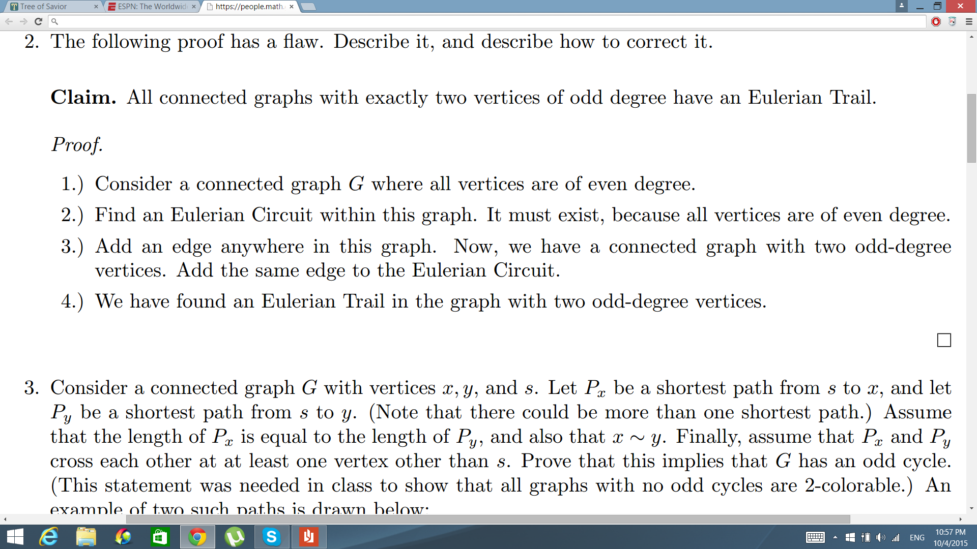 How to do number 2? | Chegg.com