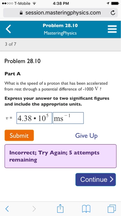 Solved What is the speed of a proton that has been | Chegg.com