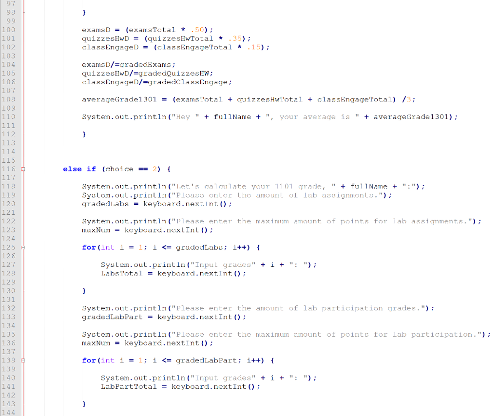Solved import java.util.Scanner; 6 public class iGrade { | Chegg.com