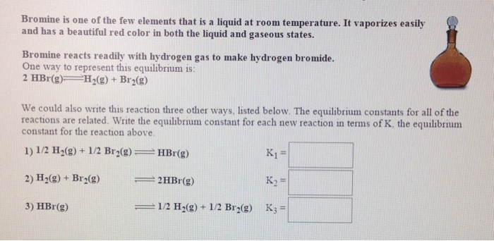 Solved Bromine is one of the few elements that is a liquid | Chegg.com