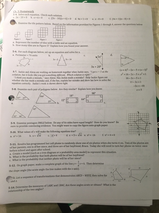 Solved Solve each equation. Check each solution. Examine the | Chegg.com