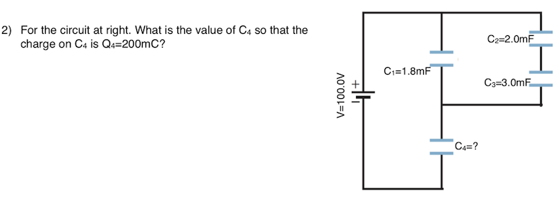 Solved 2) For the circuit at right. What is the value of C4 | Chegg.com