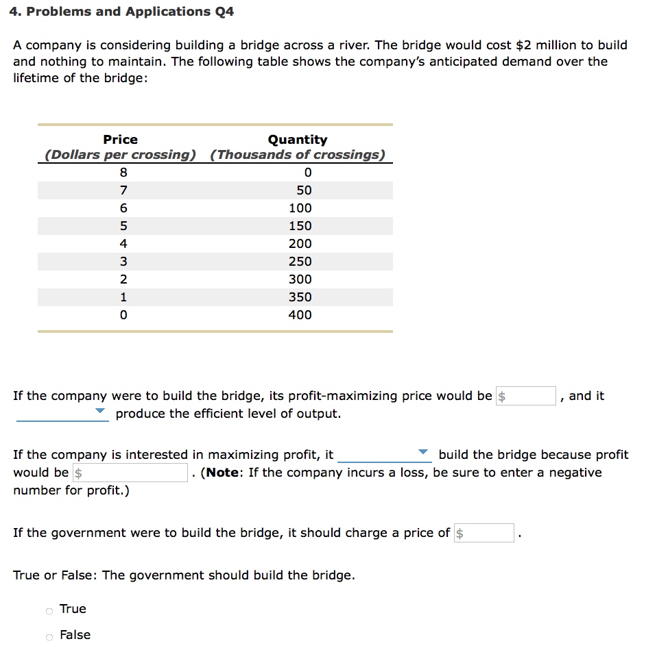 Solved 4. Problems and Applications Q4 A company is | Chegg.com