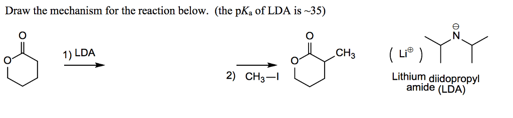 Solved Draw the mechanism for the reaction below, (the pK_a | Chegg.com