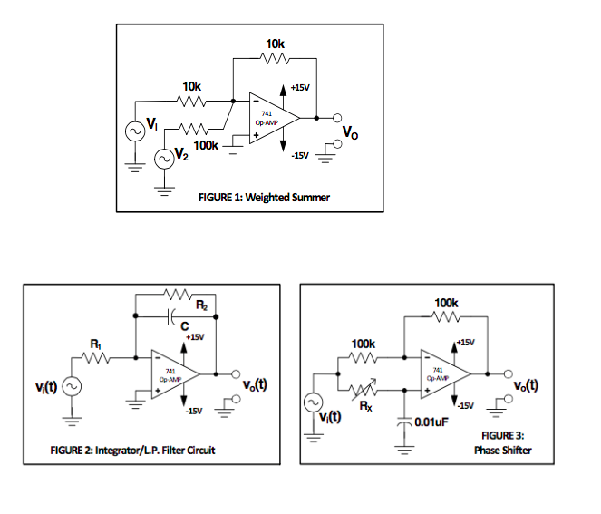 Solved P1. For the weighted-summer circuit of FIGURE 1, show | Chegg.com