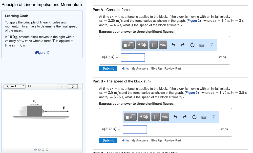 Solved Principle of Linear lmpulse and Momentum Learning | Chegg.com