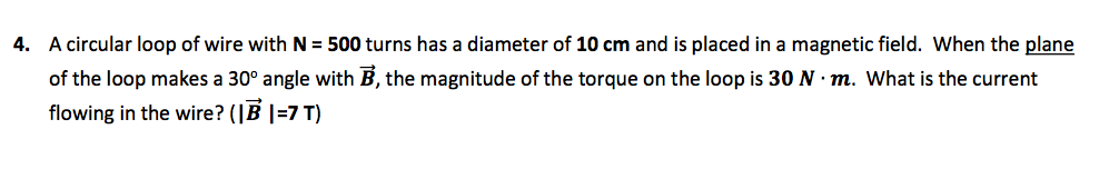 Solved A circular loop of wire with N = 500 turns has a | Chegg.com