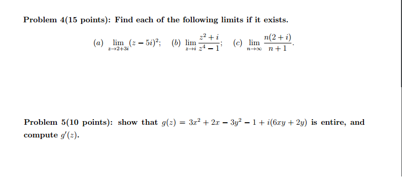 Solved Find each of the following limits if it exists a) | Chegg.com