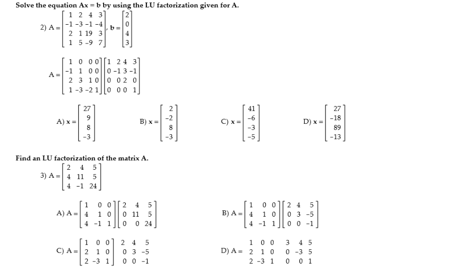 Solved Determine the production vector x that will satisfy | Chegg.com