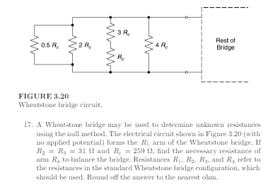 Solved Wheatstone bridge circuit. A Wheatstone bridge may | Chegg.com