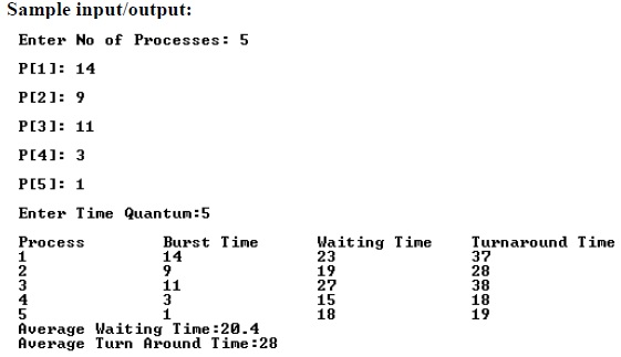 Solved Write a program in C++ to simulate the Round Robin | Chegg.com