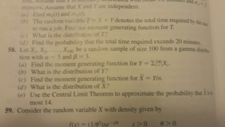 Solved 58 Let X1, X2, ..., X100 be a random sample of size | Chegg.com