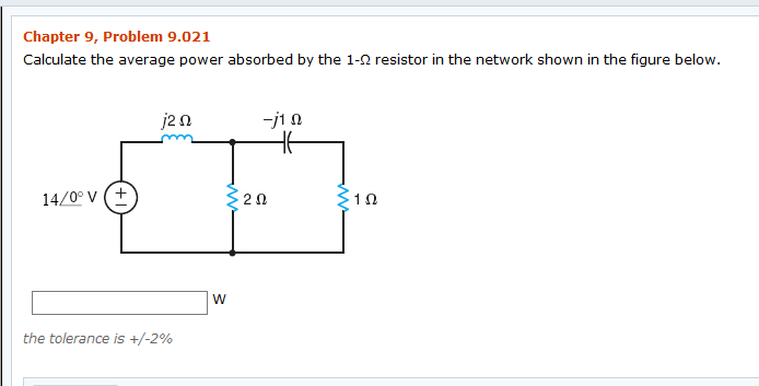 Solved Chapter 9, Problem 9.021 Calculate the average power | Chegg.com