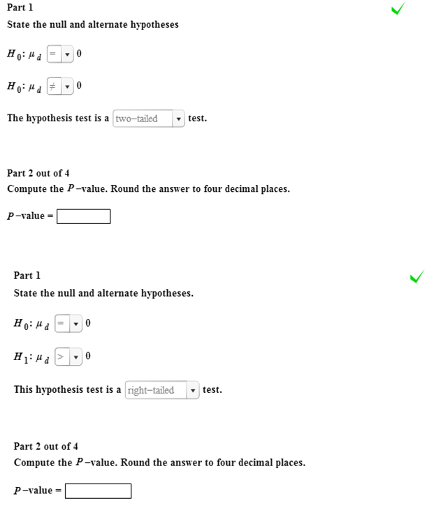 Solved Q16 // Compute the P-Value Part 1 State the null and | Chegg.com