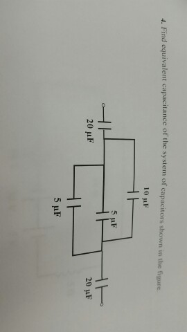 Solved Find equivalent capacitance of the system of | Chegg.com