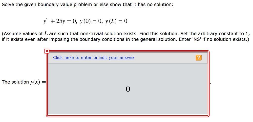 Solved Solve the given boundary value problem or else show | Chegg.com