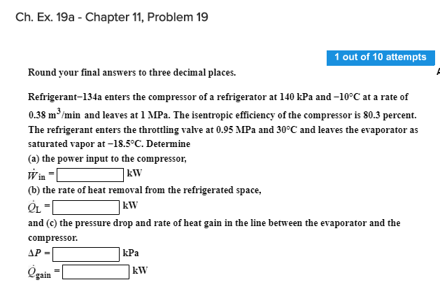 Solved Ch. Ex. 19a - Chapter 11, Problem 19 1 out of 10 | Chegg.com