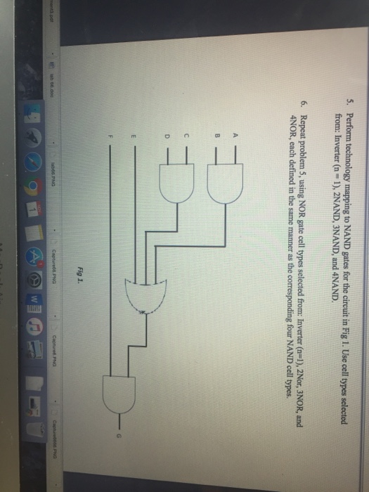 Solved Perform technology mapping to NAND gates for the | Chegg.com
