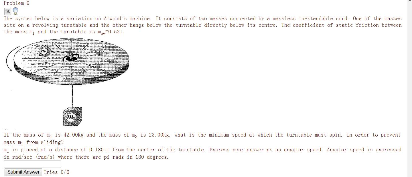 Solved The system below is a variation on Atwood's machine. | Chegg.com