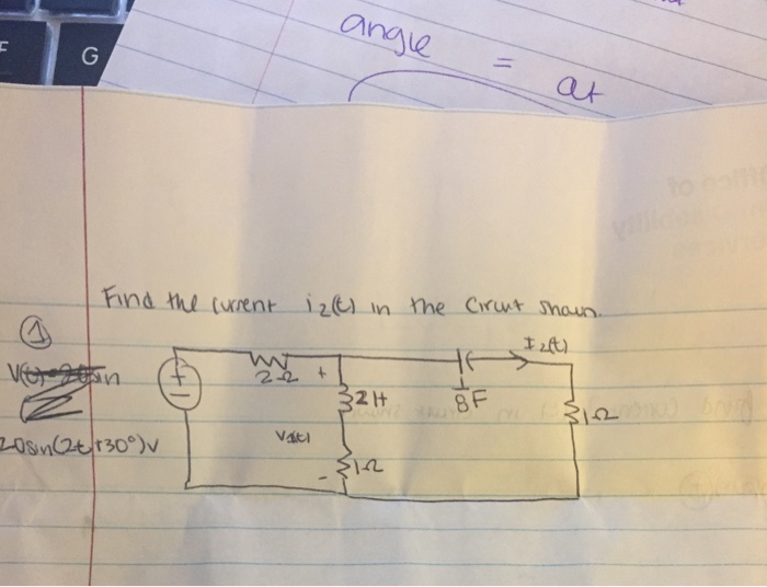 Solved Find the current i_2 (t) in the circuit shown. | Chegg.com