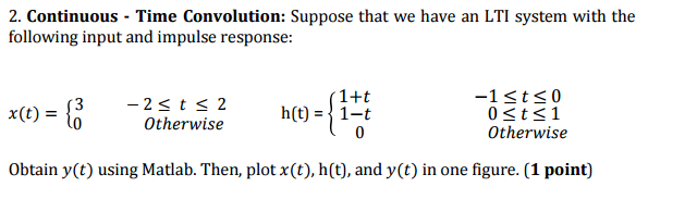 Solved Suppose that we have an LTI system with the following | Chegg.com