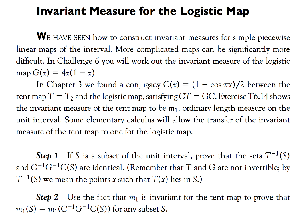 WE HAVE SEEN how to construct invariant measures for | Chegg.com