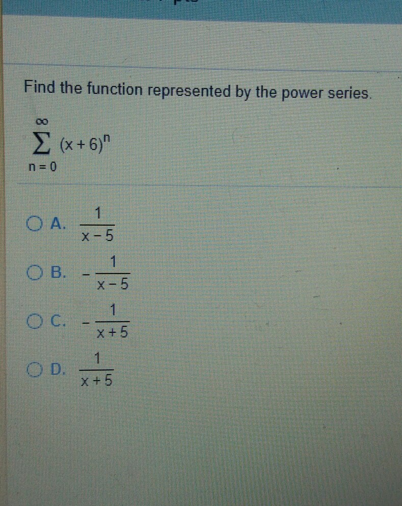 Solved Find the function represented by the power series x + | Chegg.com