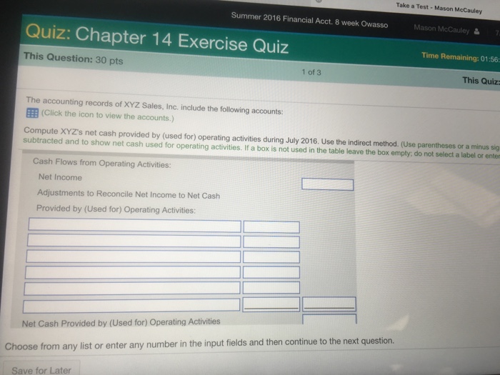 Solved Please help!!The accounting records of XYZ Sales, | Chegg.com