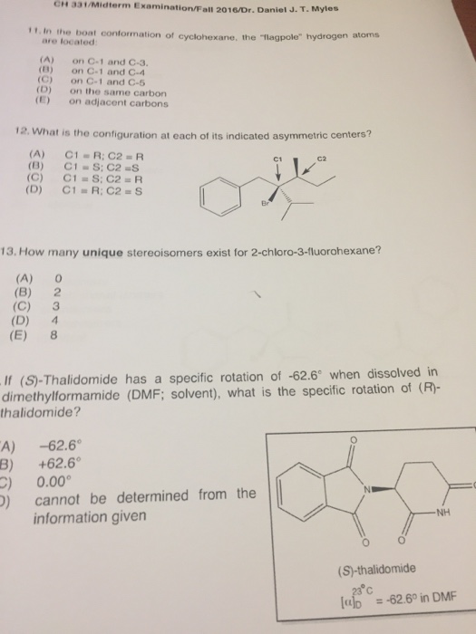 Solved In the boat conformation of cyclohexane, the | Chegg.com
