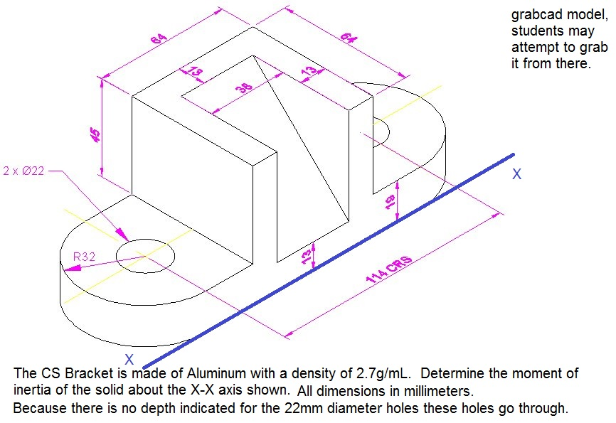 Solved grabcad model, students may attempt to grab it from | Chegg.com
