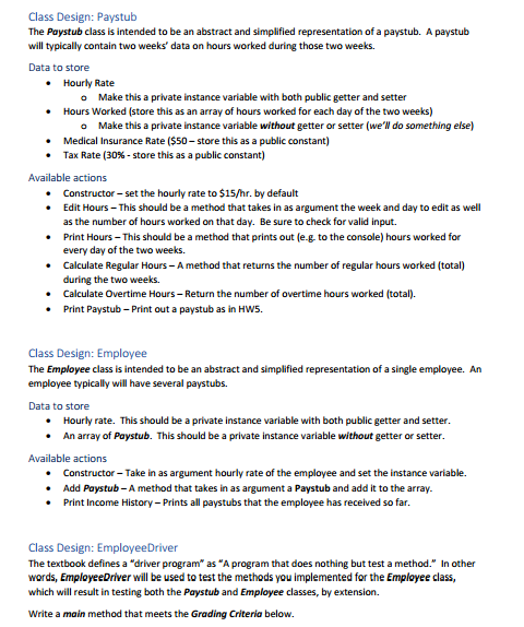 Solved HW6: Paystub for Employee CSS 161 Fundamentals of | Chegg.com