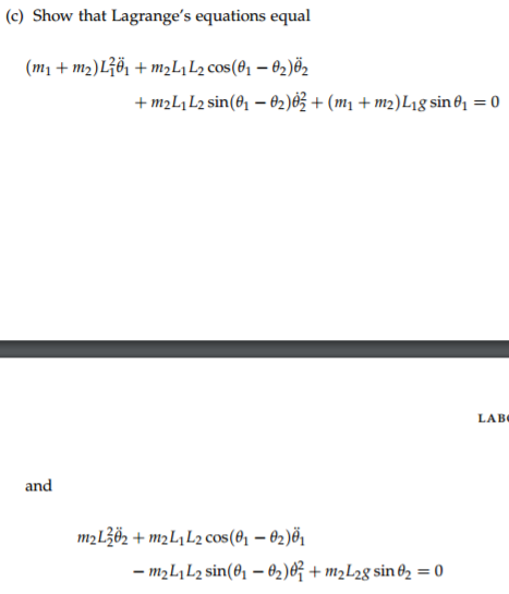 Consider a double pendulum consisting of two | Chegg.com
