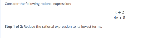 Solved Consider the following rational expression: x+2 4x 8 | Chegg.com