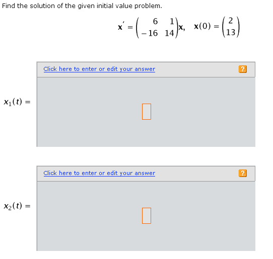 Solved Find The Solution Of The Given Initial Value Probl