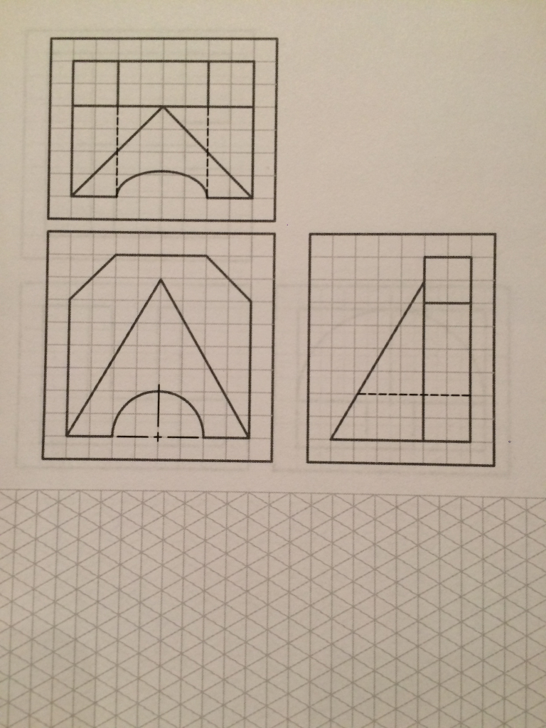 Solved Given the Orthographic, create the isometric view | Chegg.com