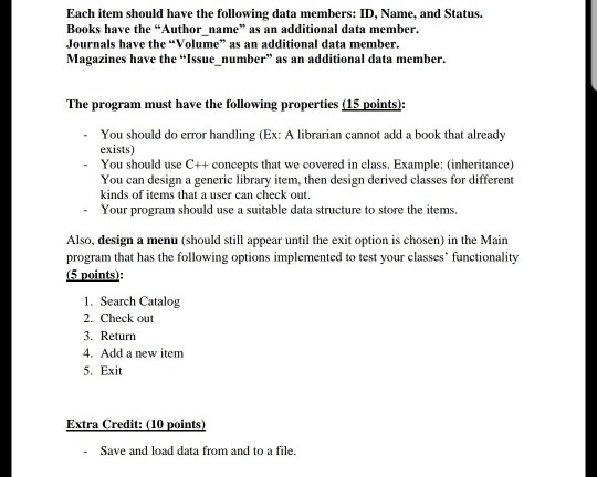 Solved 1·The project should be submitted using the | Chegg.com