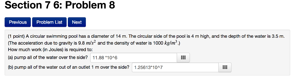 Solved Section 7 6: Problem 8 PreviouS Problem List Next (1 | Chegg.com