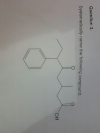 Solved Systematically name the following compound. | Chegg.com