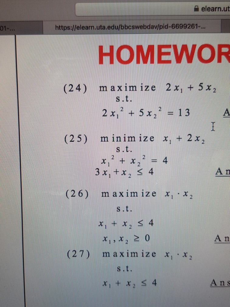 Solved a elearn.ut ttps://elearn.uta | Chegg.com