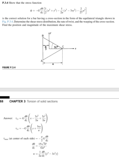 Solved Show that the stress function: is the correct | Chegg.com