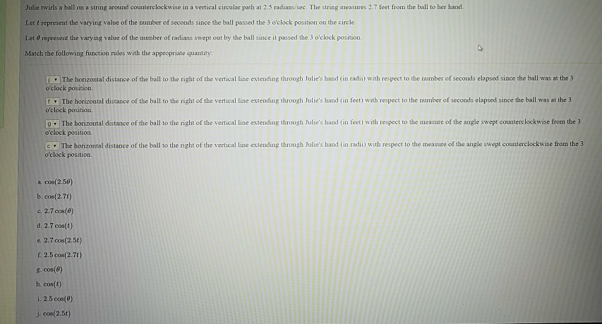 Solved Julie twirls a ball on a string around | Chegg.com