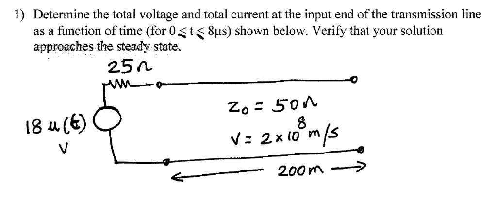Solved Determine the total voltage and total current at the | Chegg.com