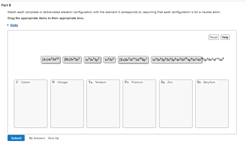 Solved When Writing A Complete Electron Configuration You