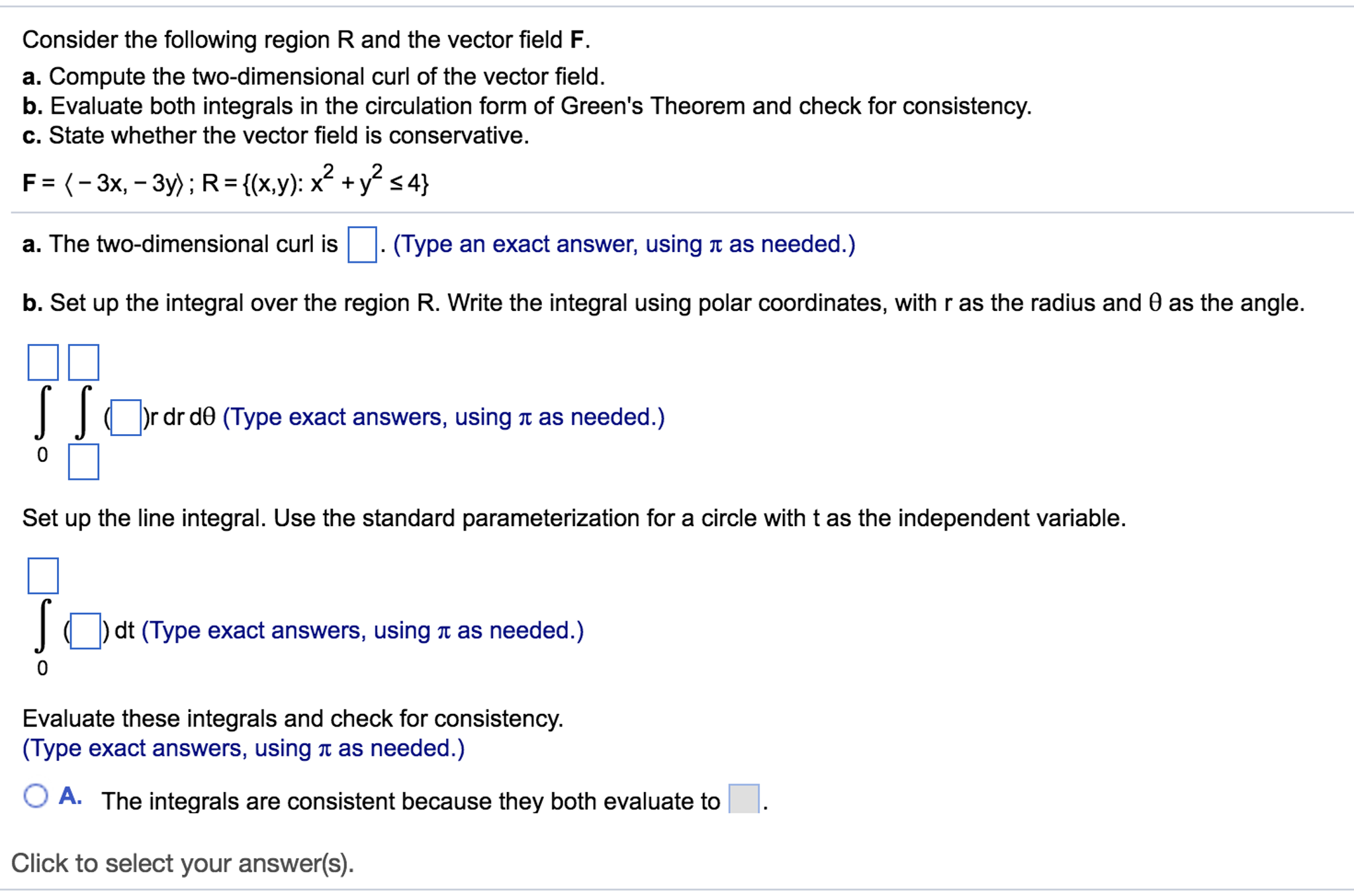 Solved Consider the following region R and the vector field | Chegg.com Solved Consider the following region R and the vector field | Chegg.com
