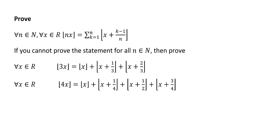 Solved Prove Forall n elementof N, Forall x elementof R | Chegg.com