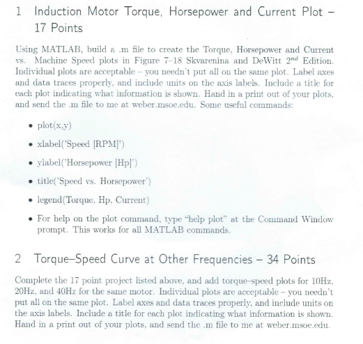 Using MATLAB. build a .m file to create the Torque, | Chegg.com