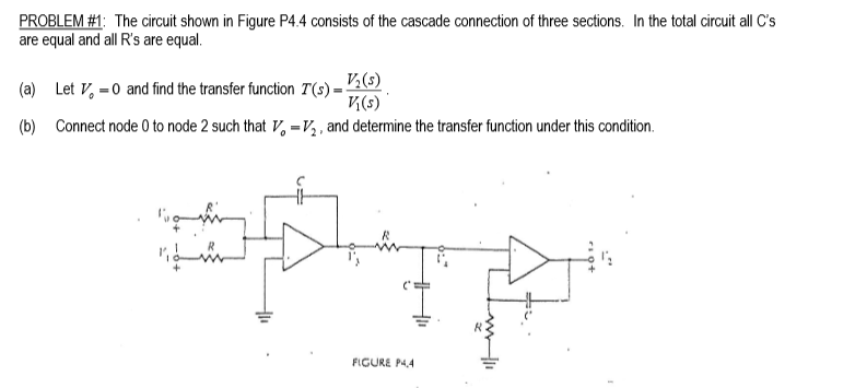 Solved The circuit shown in Figure P4 4 consists of the | Chegg.com